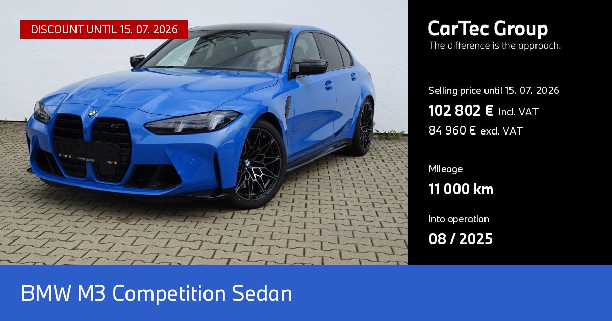 BMW M3 Competition Sedan - CarTec Group BMW