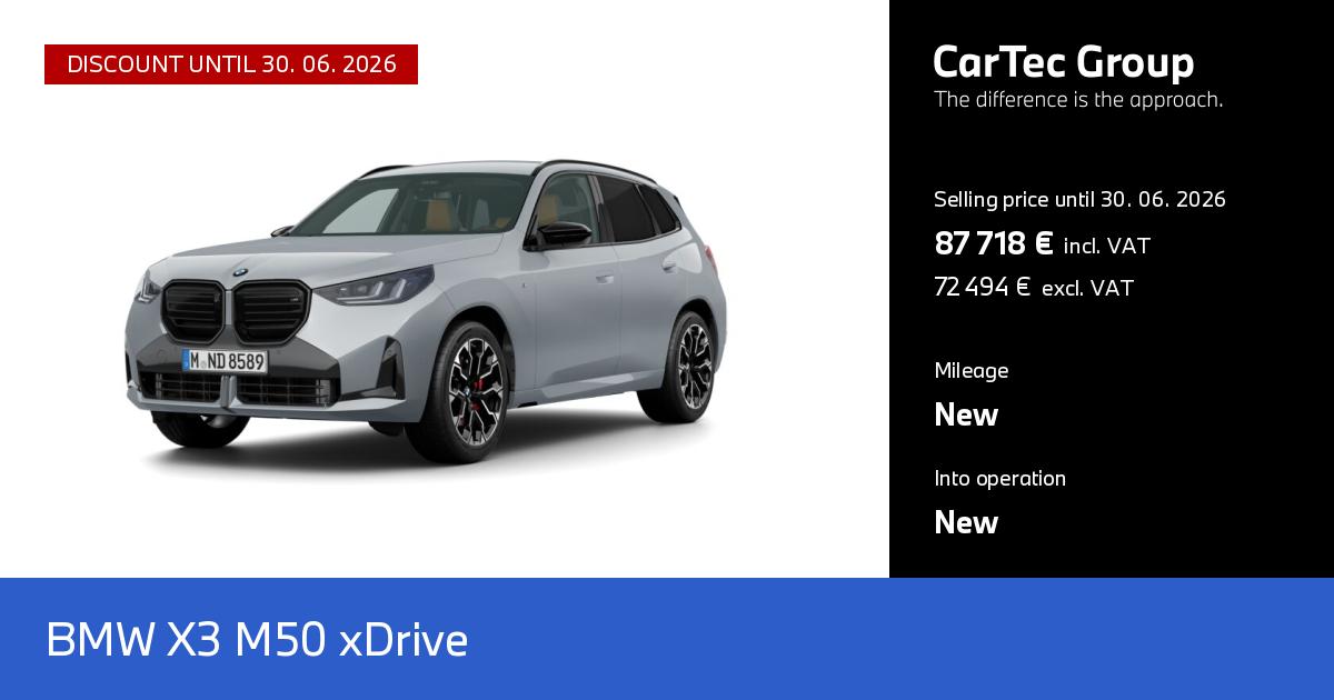 BMW X3 M50 xDrive - CarTec Group BMW